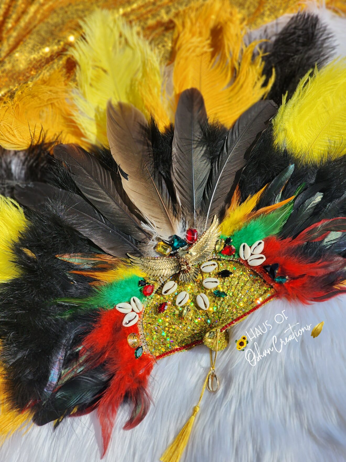 Oshun Ibu Kole Inspired Hand Fan – Haus of Oshun Creations