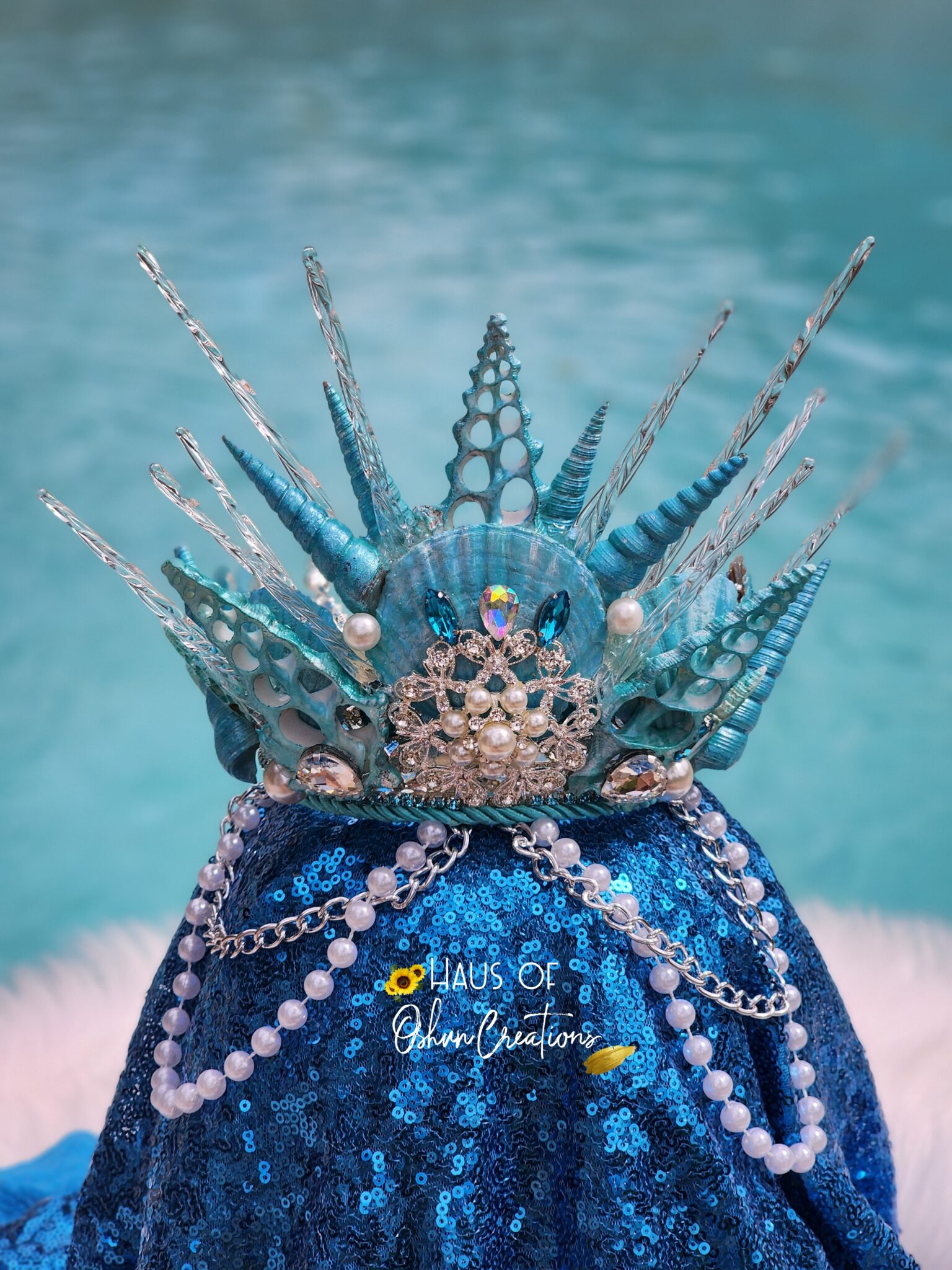 Sea Goddess Inspired Crown – Haus of Oshun Creations