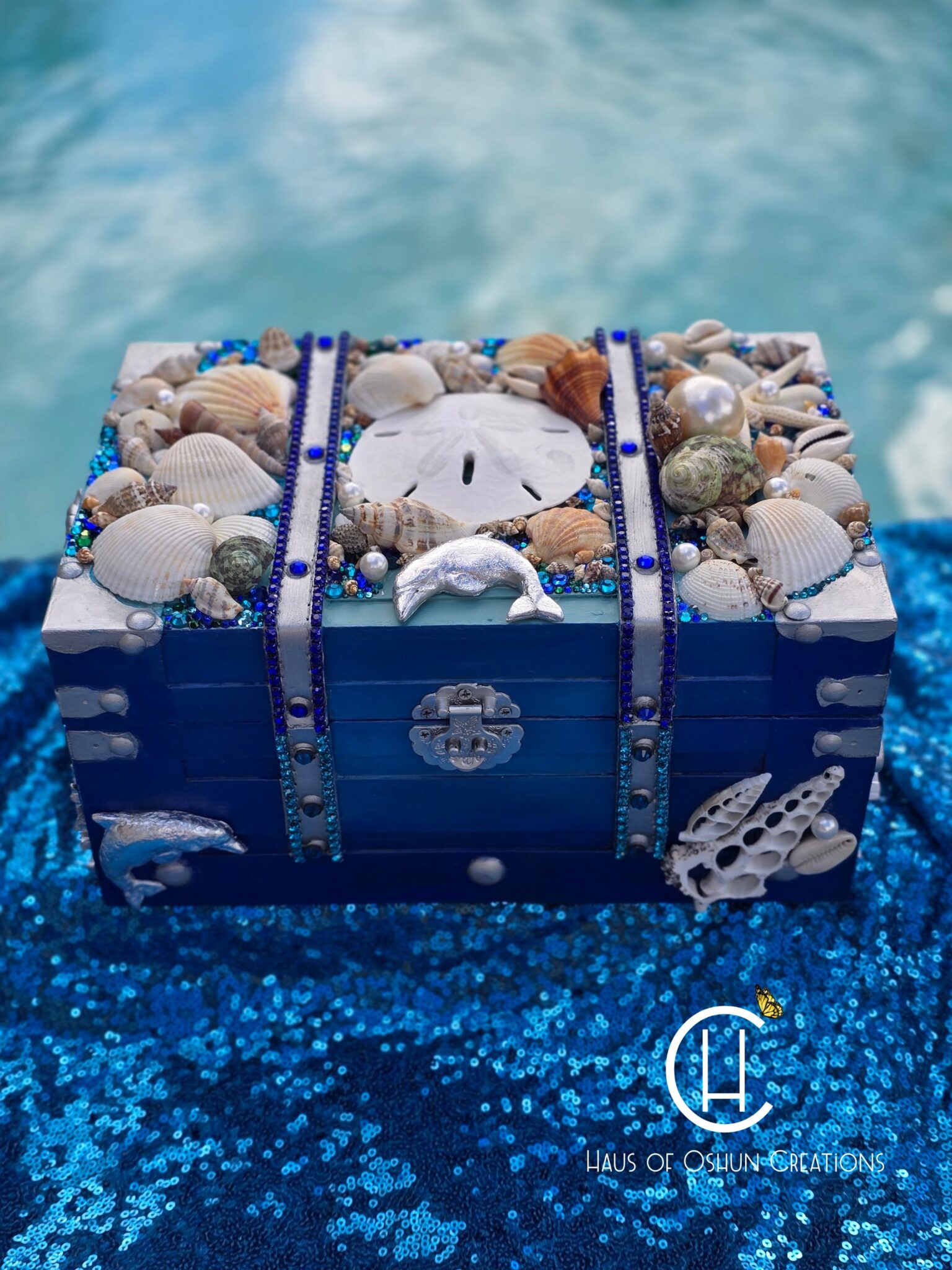 Ocean Inspired Seashell Box Chest – Haus of Oshun Creations