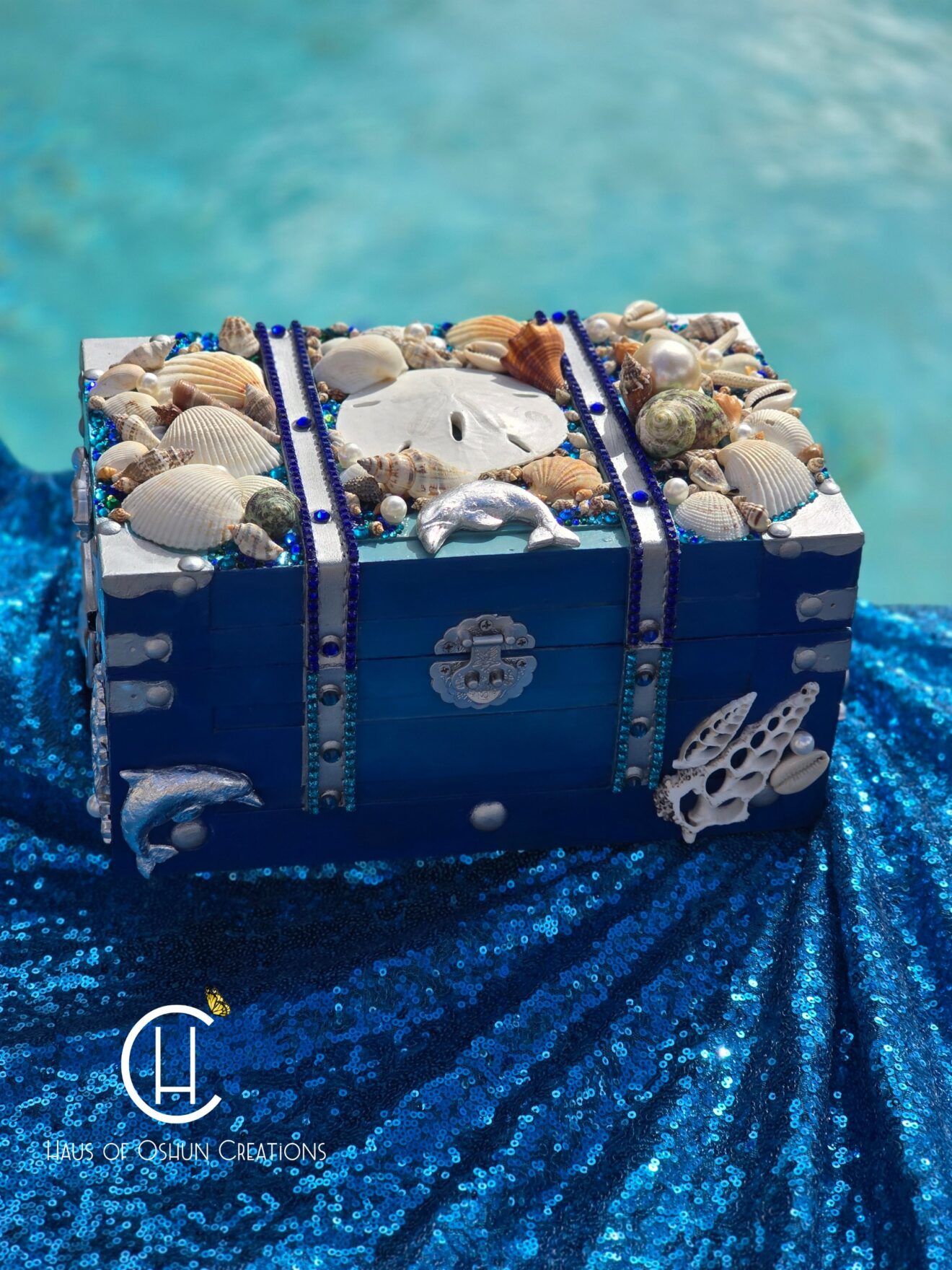 Ocean Inspired Seashell Box Chest – Haus of Oshun Creations