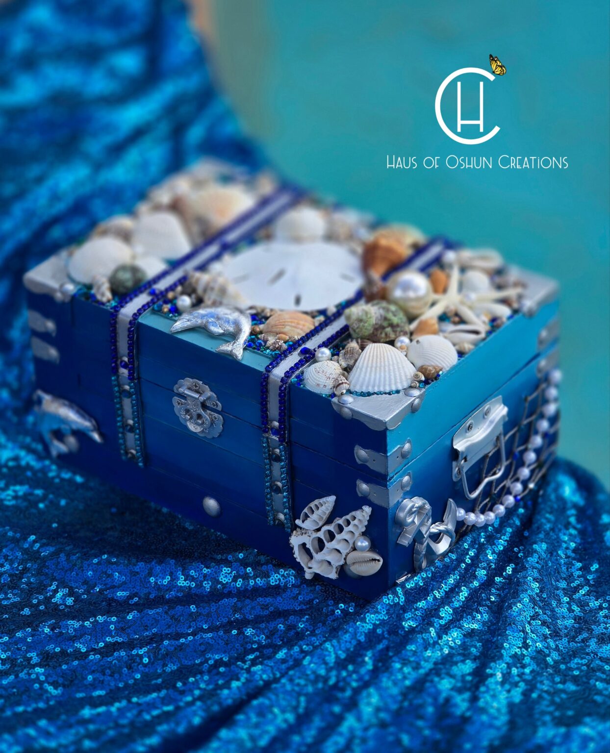 Ocean Inspired Seashell Box Chest – Haus of Oshun Creations